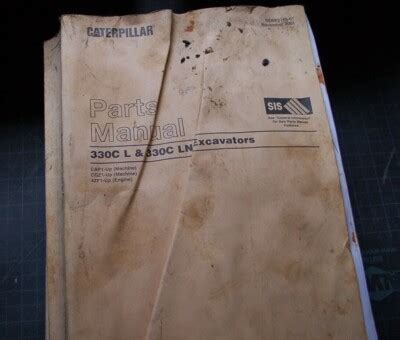 Cat Caterpillar 330c L Excavator Parts Manual Catalog Book Crawler