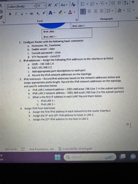 Solved Configure Router With The Following Basic Commands Chegg