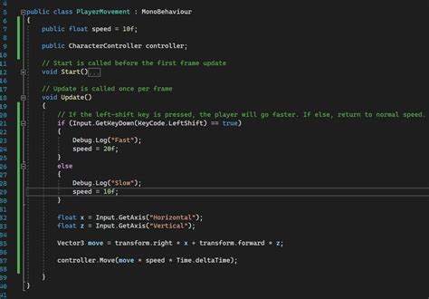 Hi Im Trying To Make A First Person Movement Script For My Horror