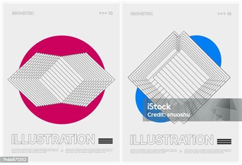 추상 기하학적 사이키델릭 선 구조 포스터 템플릿 벡터 배경 컬렉션 착시에 대한 스톡 벡터 아트 및 기타 이미지 착시 가리기