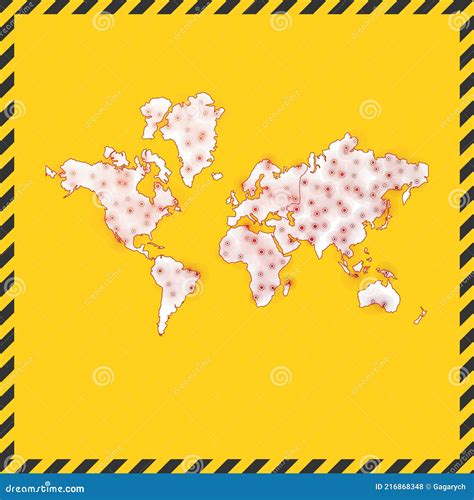 World Map With Closed Pad Lock And Binary Code Background Cyber Security Concept Vector