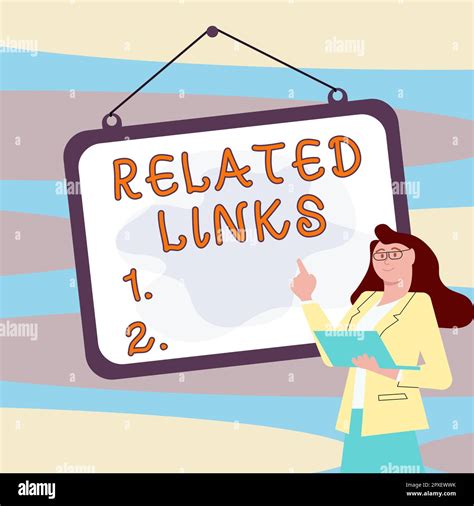 Text Sign Showing Related Links Concept Meaning Website Inside A Webpage Cross Reference