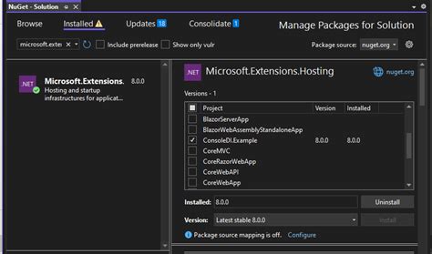 design pattern 5 3 dependency injection console demo