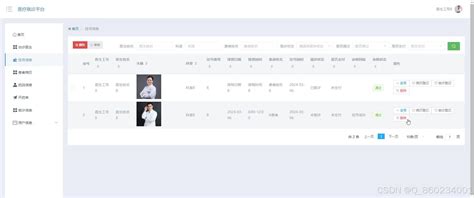 070javaspring Bootvue医疗就诊平台网站系统 Csdn博客