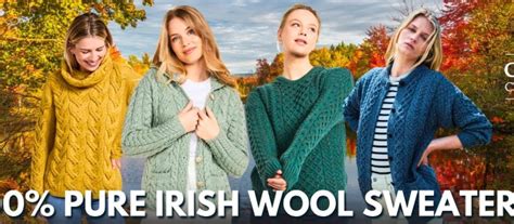 Irish Wool Sweaters Sustainable Style Celtic Clothing Company