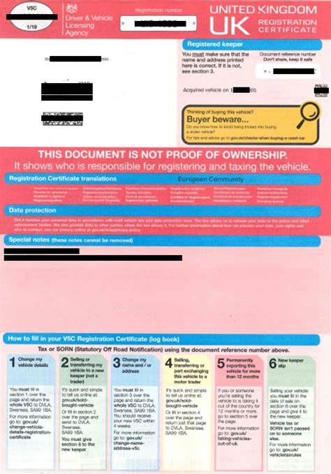Guide To Complete Driving Licence DVLA Logbook Change Of Address V C Hirefleet
