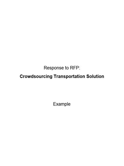 Rfp Example Pdf Computing Software