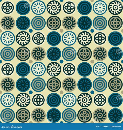 Encrypted Symbols Seamless Pattern Stock Vector Illustration Of Tile