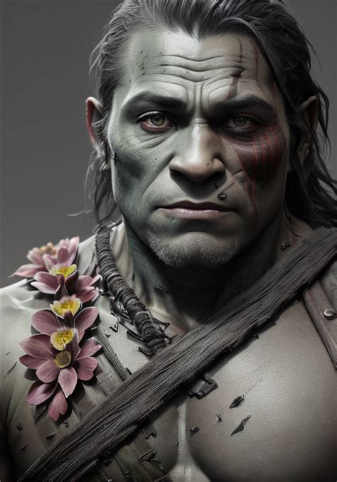 Male Half Orc By Castleforge On Deviantart