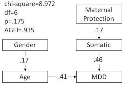 Parsimonious Structural Equation Model Of The Comparison Between Download Scientific Diagram