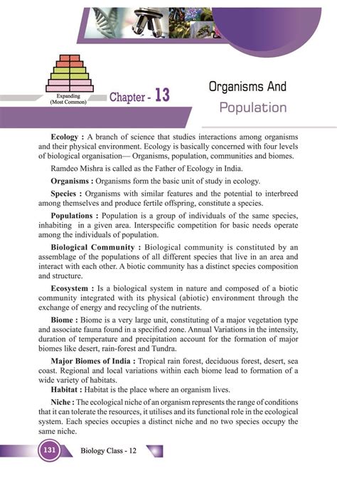Organisms And Population Class 12 Notes Pdf जीव और जनसंख्या के नोट्स