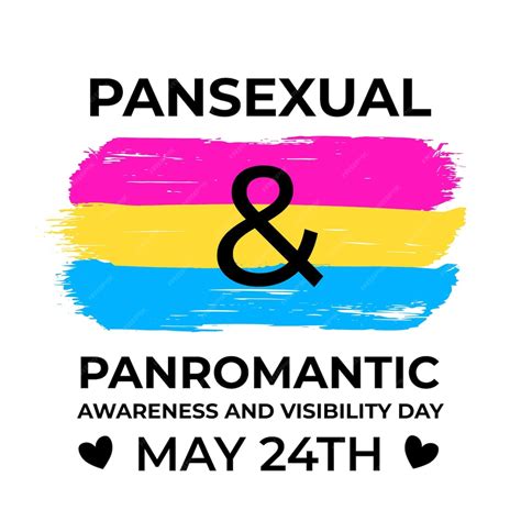 Premium Vector Pansexual And Panromantic Awareness And Visibility Day