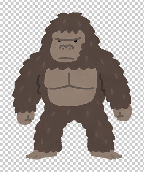 Icon Cartoon Gorilla Illustration Png Clipart Brown Cartoon
