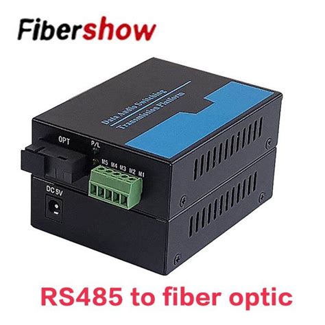 1pair Rs485 To Fiber Optic Modem Singlemode Sc 20km Rs485 To Ethernet Fiber Converter Rs232 To