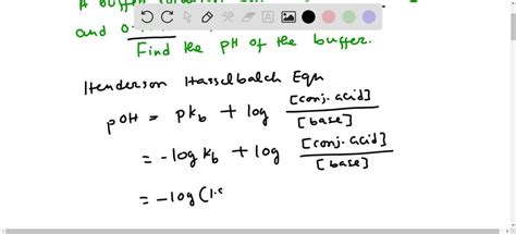 Solved A Certain Buffer Consists Of 075 M Nh4cl And 15 M Nh3 In 100