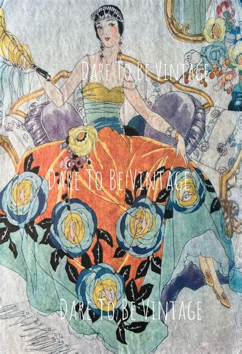 Crowning Glory Vintage Art Deco Portrait Decoupage Paper Art Deco Portrait Decoupage Paper