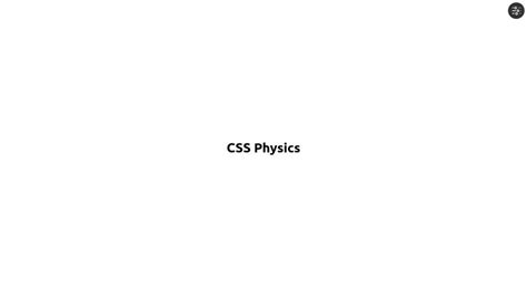 Css Physics With Math