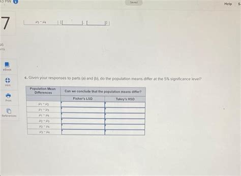 Solved A One Way Analysis Of Variance Experiment Produced