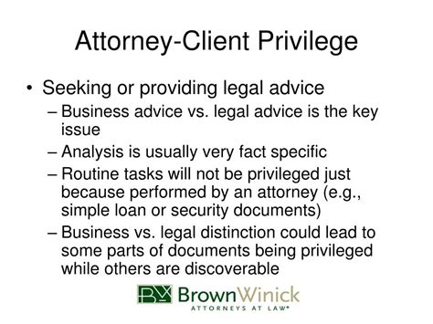 Ppt Attorney Ciient Privilege Issues For In House Counsel Powerpoint