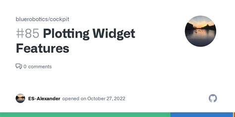 Plotting Widget Features · Issue 85 · Blueroboticscockpit · Github