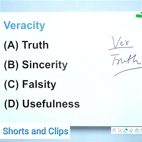 Veracity Synonyms And Antonyms Vocabulary Vocabularybuilding Vocab