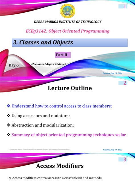 Classes And Objects Part Ii Pdf
