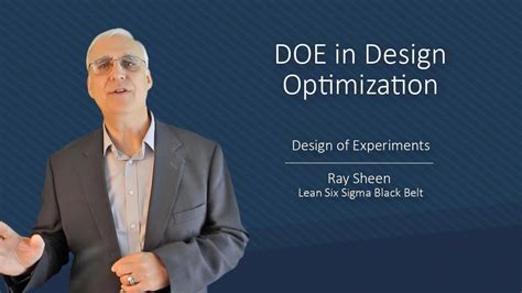 Doe In Design Optimization Design Of Experiments