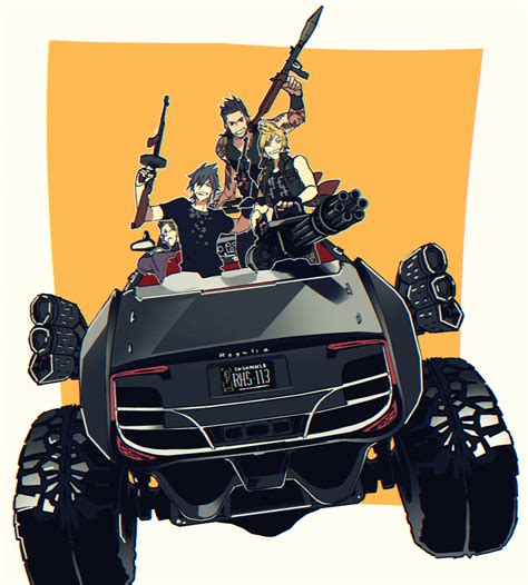 Noctis Lucis Caelum Gladiolus Amicitia Prompto Argentum And Ignis