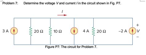 Solved Problem Determine The Voltage V And Power Chegg