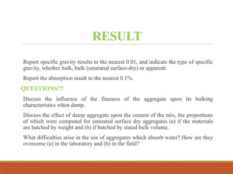 Experiment 02 Specific Gravity And Absorption Capacity Of Coarse
