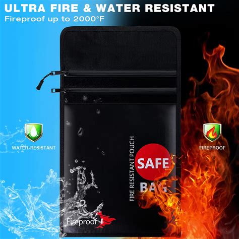 Colcase Fireproof Document Bag Upgraded 2 Pockets