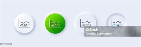 꺾은선형 차트 아이콘입니다 재무 그래프 기호입니다 선 아이콘 벡터 0명에 대한 스톡 벡터 아트 및 기타 이미지 0명 3차원 형태 경제 Istock