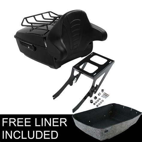 오토바이 킹 팩 트렁크 2 업 랙 할리 투어 팩 디럭스 헤리티지 클래식 Flhc 2018 2022 Aliexpress