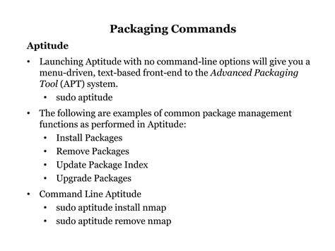 Linux Package Managementpptx Operating Systems Computer Software