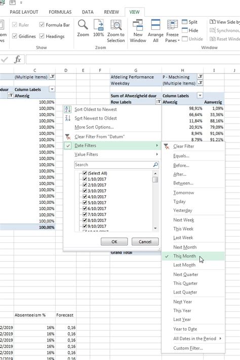 Excel Pivot Filter Vba To Autoit Autoit General Help And Support Autoit Forums