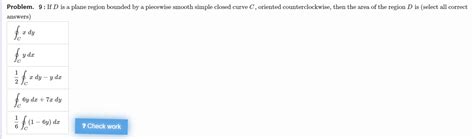 Solved Problem If D Is A Plane Region Bounded By A Chegg