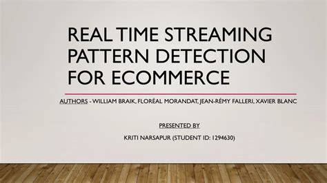 Ppt Real Time Pattern Detection For Ecommerce Using Domain Specific Language And Spark