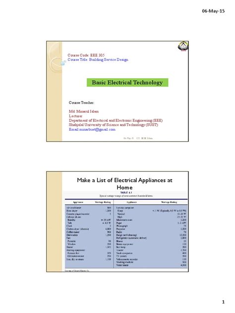 Basic Electrical Technology Pdf Fuse Electrical Electric Power