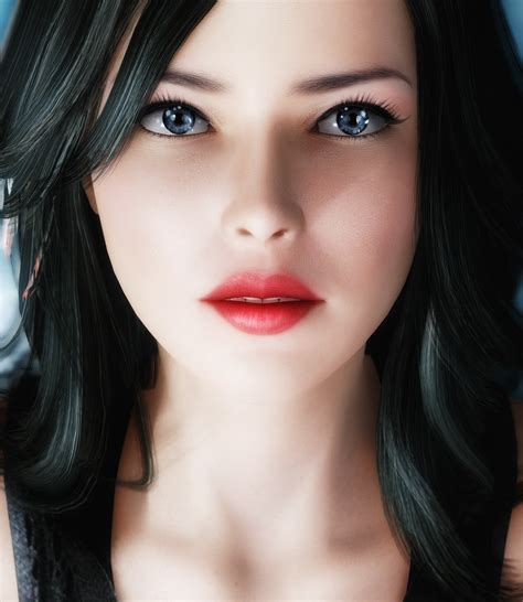 上古卷轴 玩家自制MOD红唇美人性感 游戏频道 ZOL中关村在线