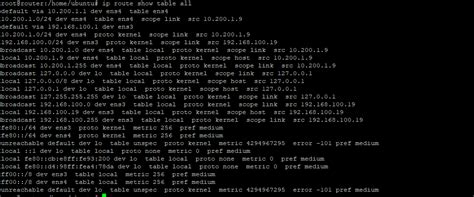 how to configure linux with multiple interface and default route