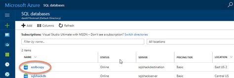 Sql Azure 语法如何使用azure门户，cloud Shell和t Sql复制azure Sql数据库 Csdn博客