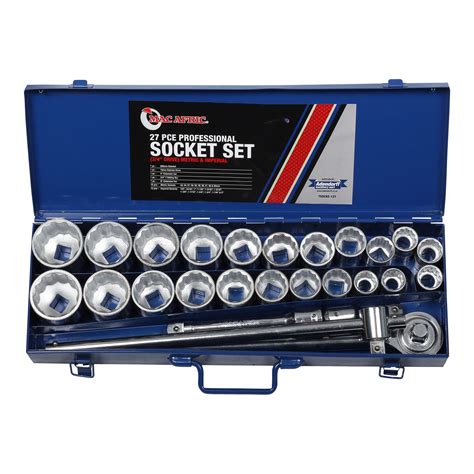 Mac Afric 34 In Drive 27 Pcs Imperial And Metric Heavy Duty Socket Set
