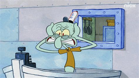 Squidward Crazy Face 