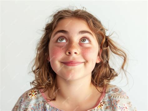 A Girl With A Funny Face And A Funny Expression On Her Face Premium
