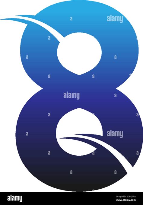 Number 8 Logo Design Business Template Icon Stock Vector Image And Art