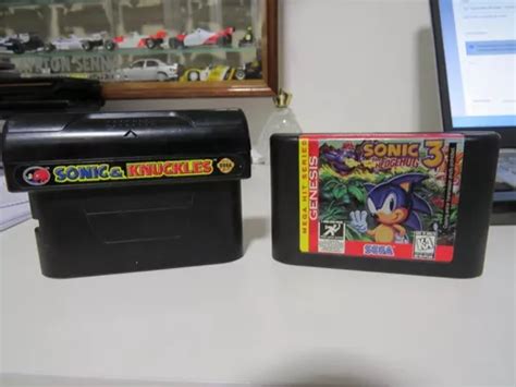 03 Sonic And Knucles Sonic 3 Original Sega Mega Drive Parcelamento Sem Juros