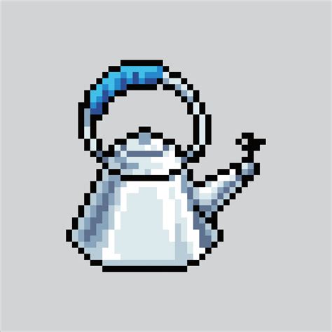 Pixel Art Illustration Teapot Pixelated Teapot Teapot Warm Tea Drink