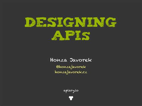 Designing Apis Speaker Deck