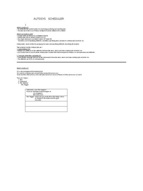 Autosys Scheduler Pdf