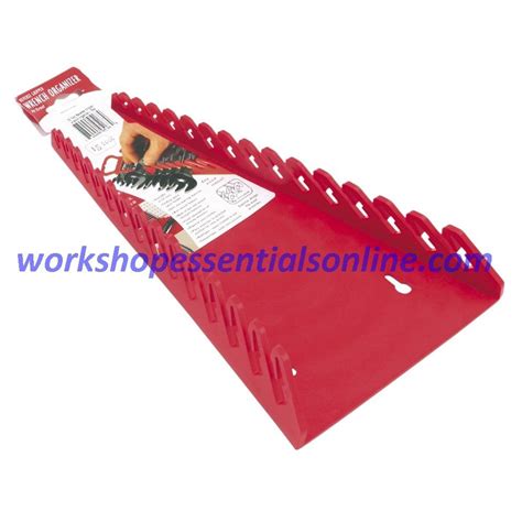 Spanner Organiser Wrench Gripper Red Fits 12 Standard Spanners Ernst E5115 Workshop Essentials
